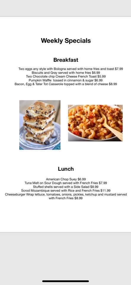 Menu at Willow Tree Restaurant, New Bedford