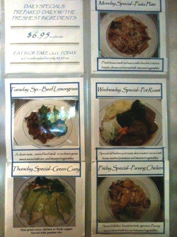 Menu at Harbor Cafe, Seattle
