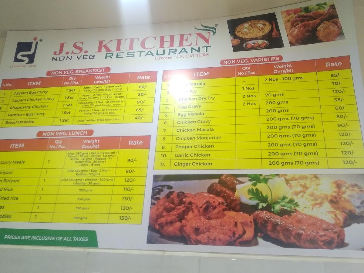 Menu at IRCTC Food Track, Thalassery, Thalassery