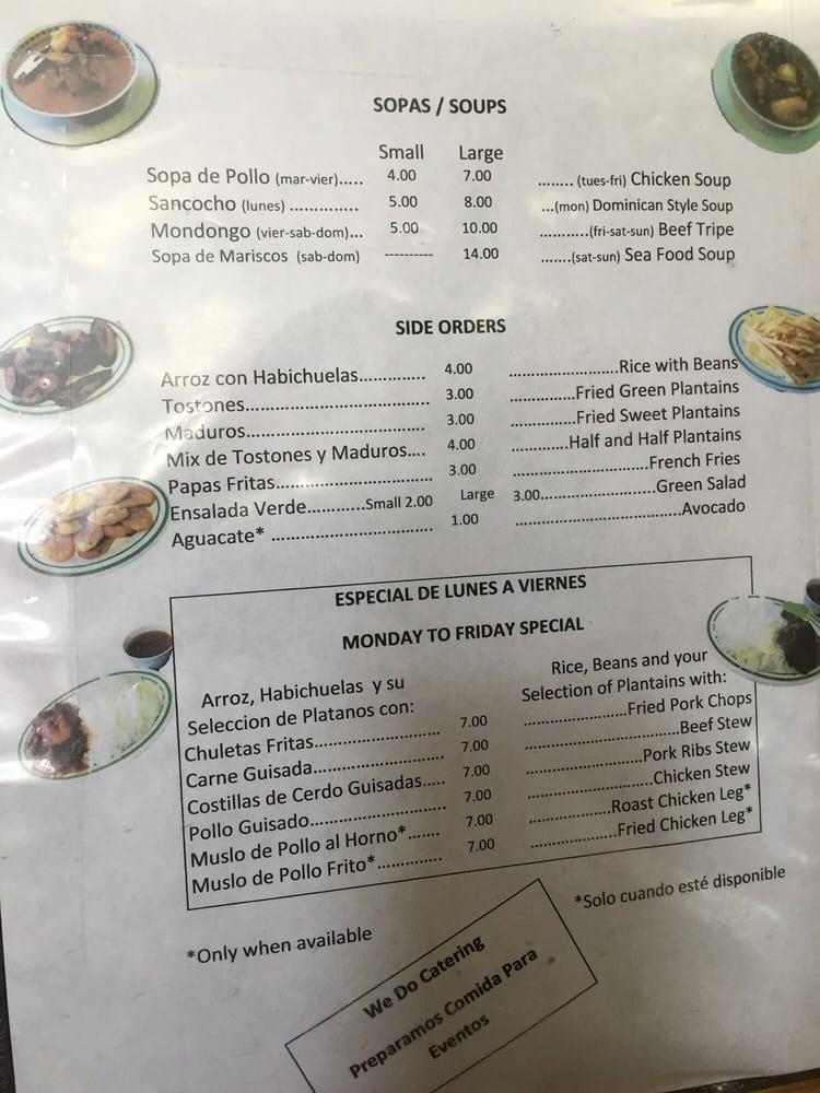 Menu at Ambar Restaurant, Sleepy Hollow