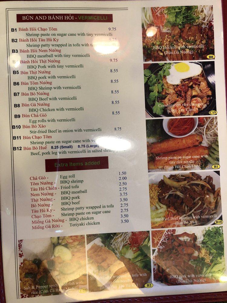 Menu at Pho Ha Grill & Bar, Oceanside