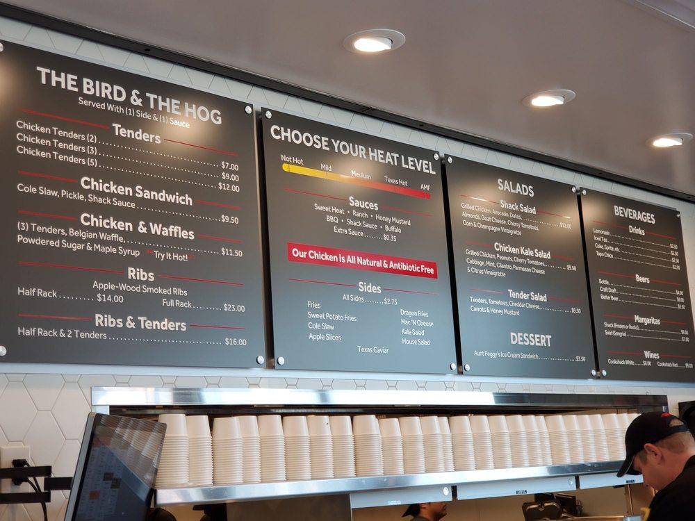 Menu at The Cookshack restaurant, Fort Worth