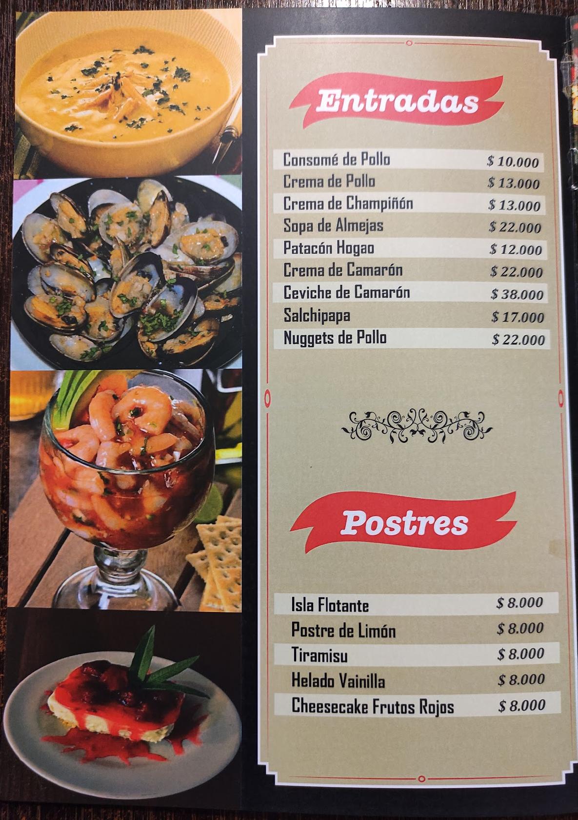Carta de Restaurante San Julian's, Pasto, Cl. 19a # 42- 18