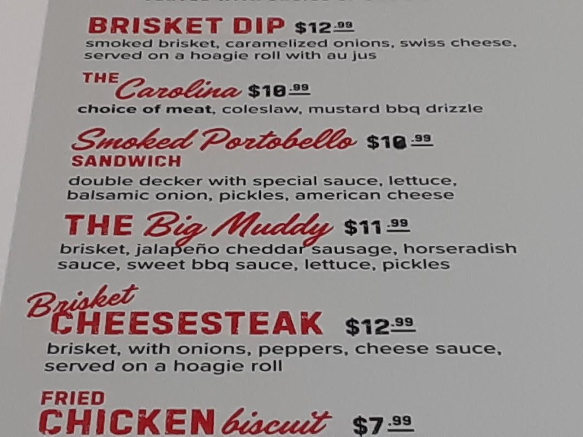 Menu at Sugarfire Smoke House BBQ, St. Louis, 605 Washington Ave