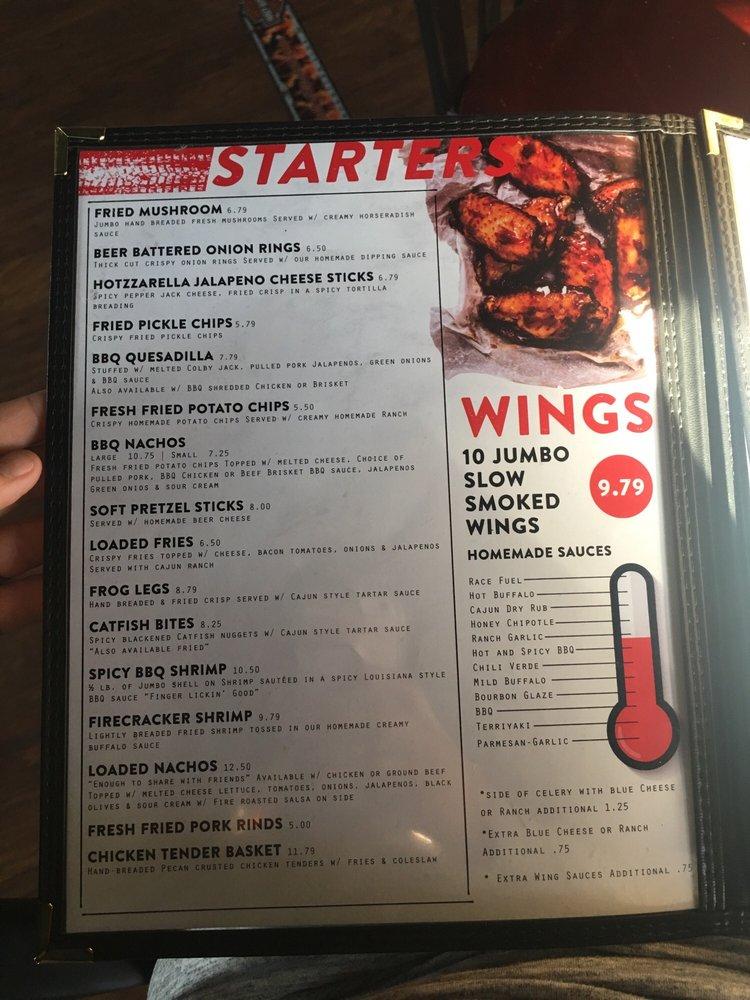 Menu at Checkered Flag Tavern pub & bar, Indianapolis