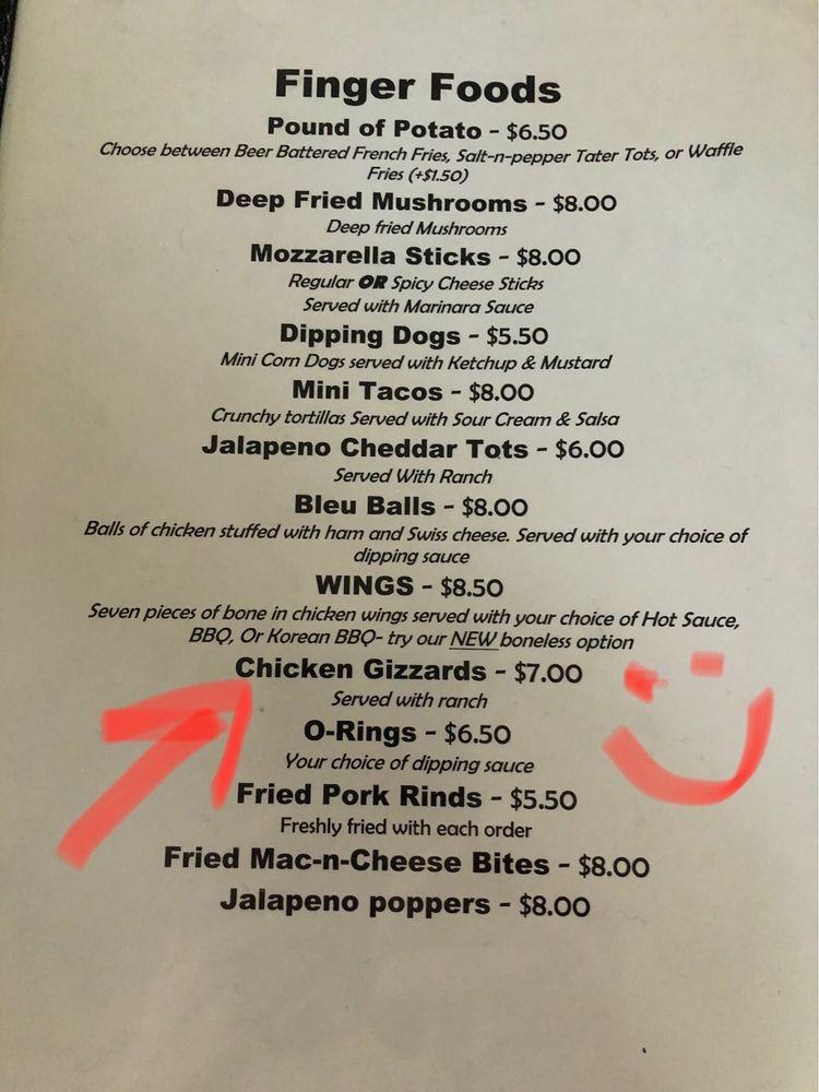 Menu at Lumpy's Tavern pub & bar, Dundee