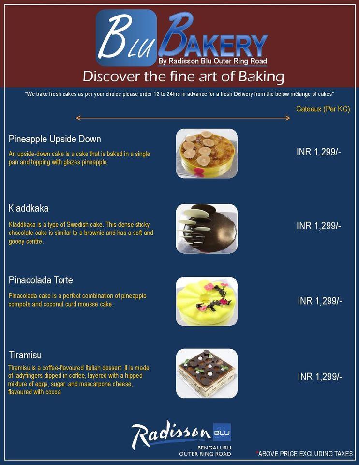 Menu at SHAO - Radisson Blu Bengaluru, Bengaluru