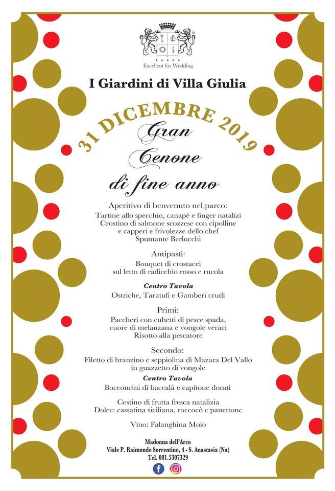 Menu at I Giardini di Villa Giulia - Location Eventi restaurant, Sant ...