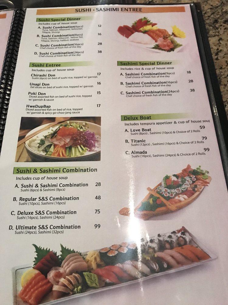 Carta de Kalbi King Korean BBQ & Sushi, Bakersfield