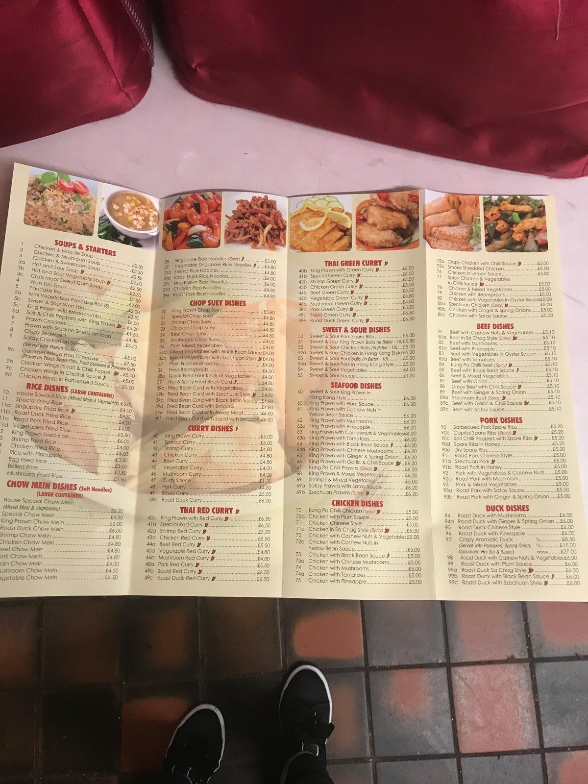 Menu at Tim Ley fast food, East Grinstead
