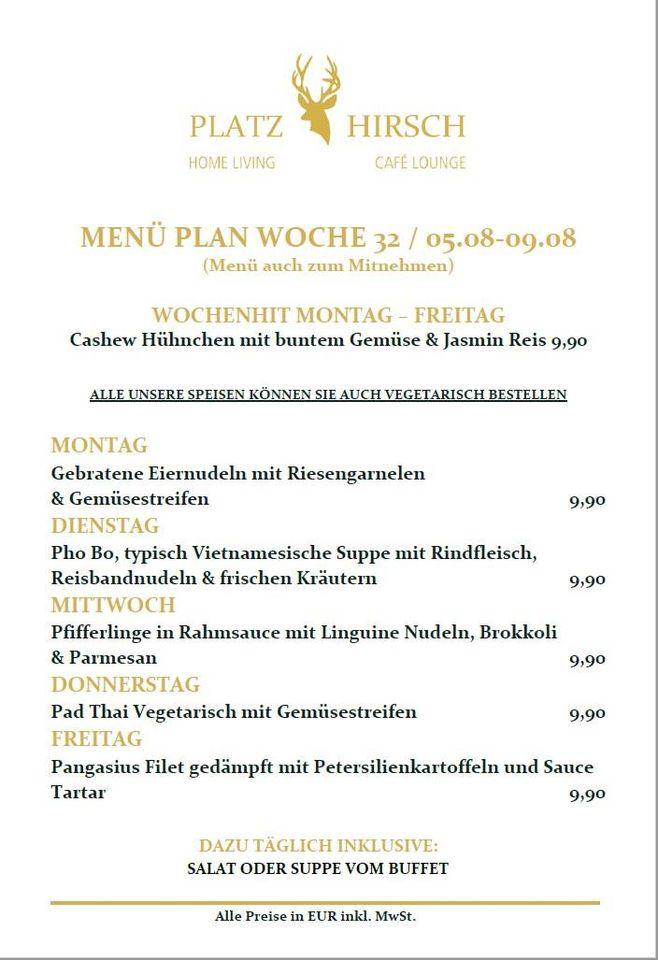 Menu at Platzhirsch Café Lounge cafe, Lochau