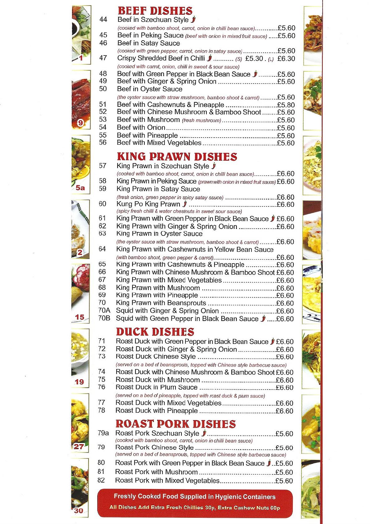 Menu at Happy Chef fast food, Waterlooville