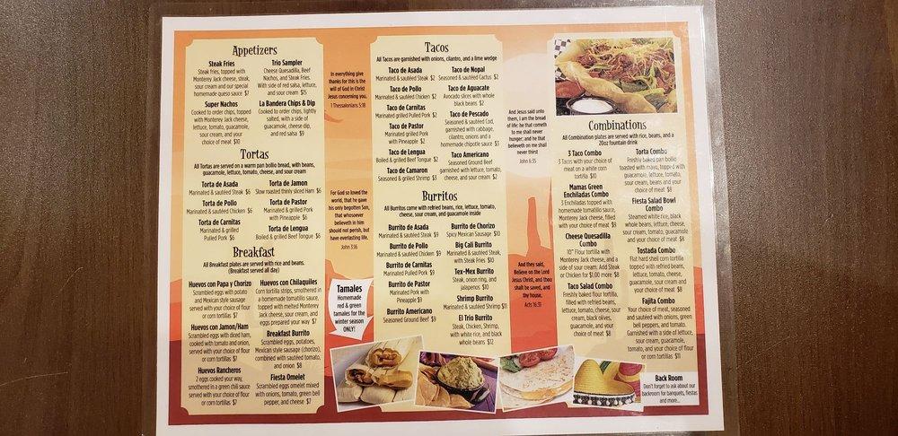 Menu at Main Street Tacos desserts, Hayward
