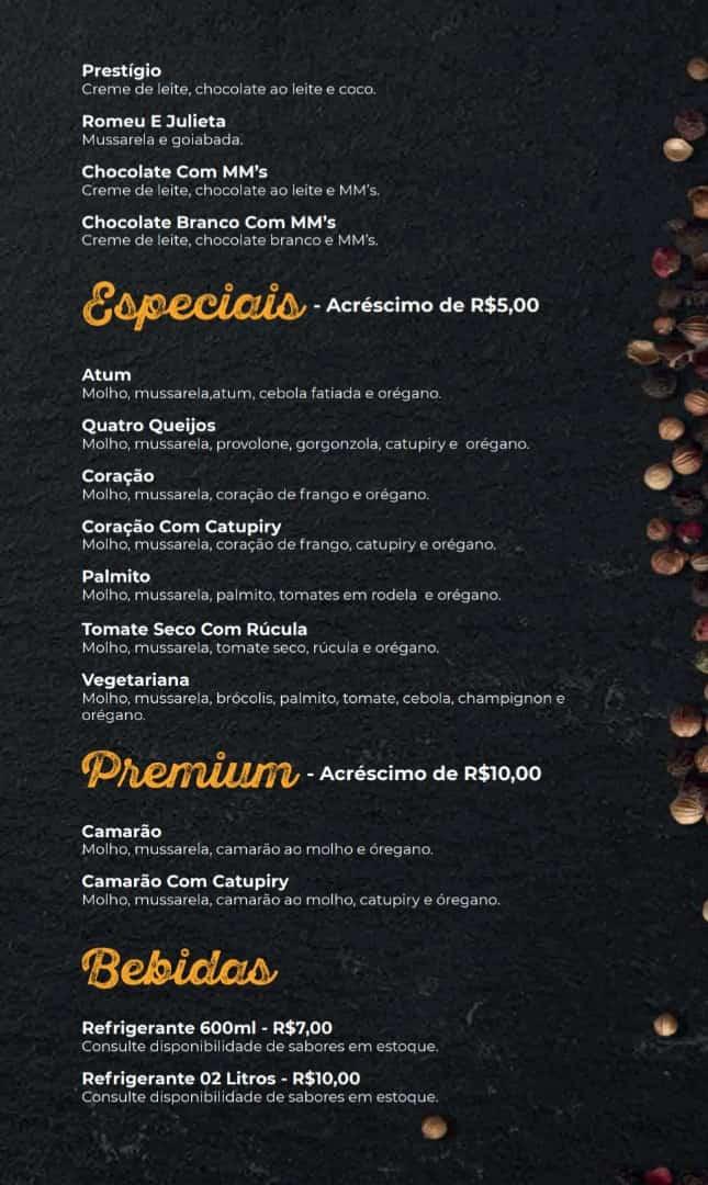 Menu em Sabores do Morro restaurante, Osório
