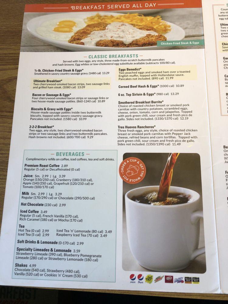 Menu at Village Inn restaurant, Federal Way