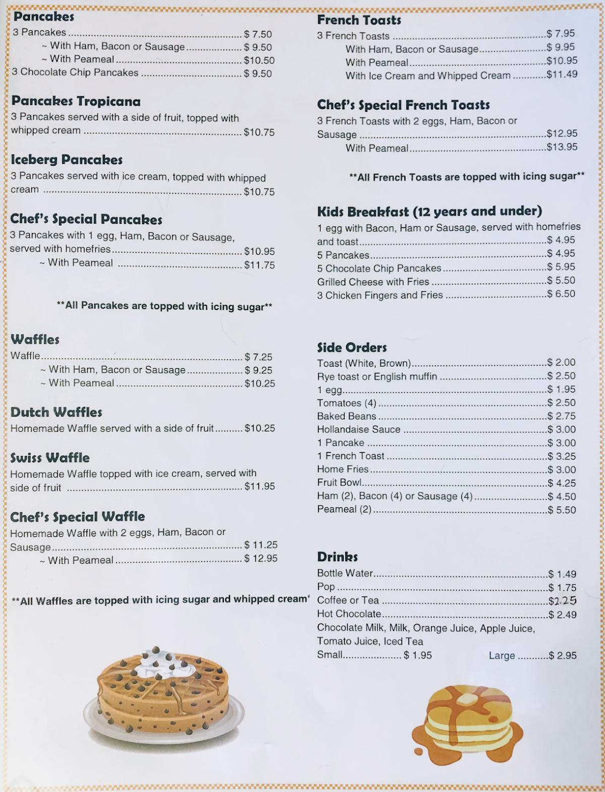 Menu at Brantford Family Restaurant, Brantford