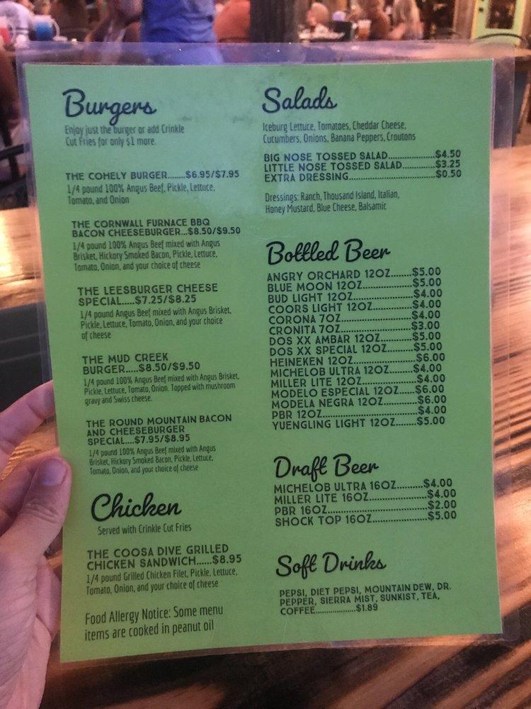 Menu at Decks and Docks pub & bar, Leesburg