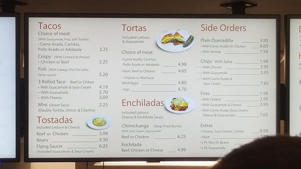 Menu at Albertaco's Mexican Food restaurant, Ridgecrest