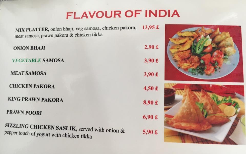 Menu at Flame Grill Tex-Mex Indian Restaurant, Gibraltar