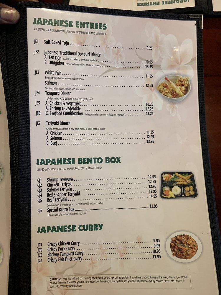 Menu at Fujiya Asian Cuisine restaurant, Houston, Farm to Market 1960 Rd E
