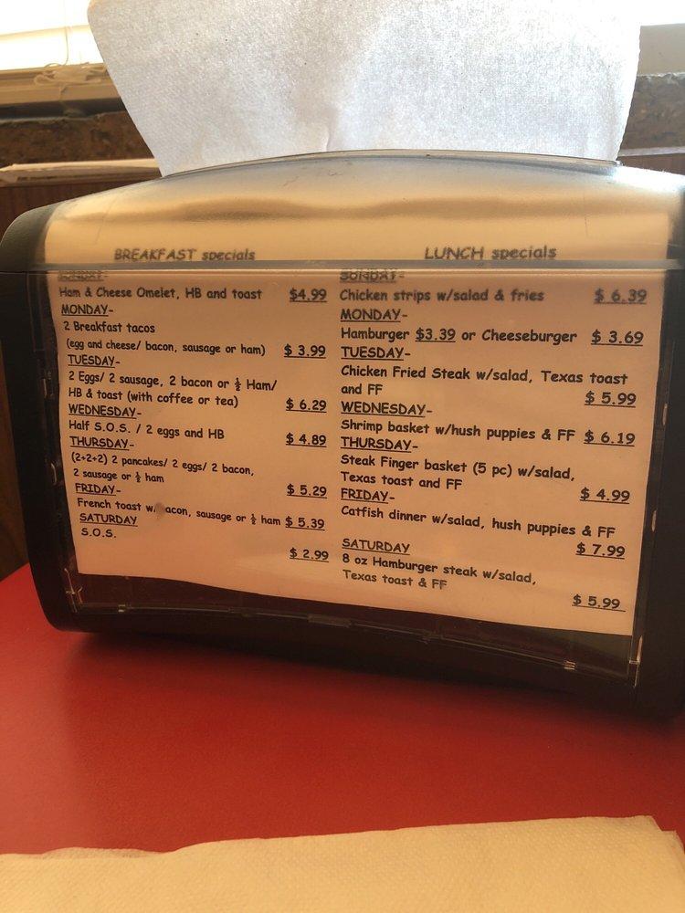 Menu at Bill's Grill BBQ, Temple