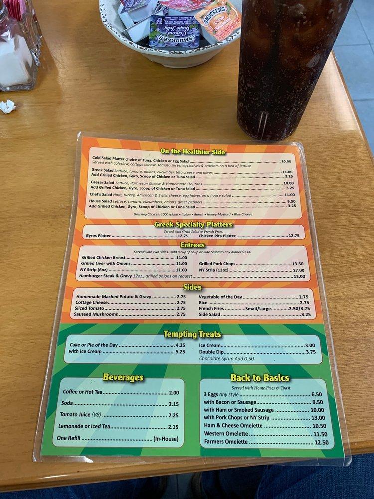 Menu at Dimitris Farmer's Market Restaurant, Pompano Beach, W Atlantic Blvd