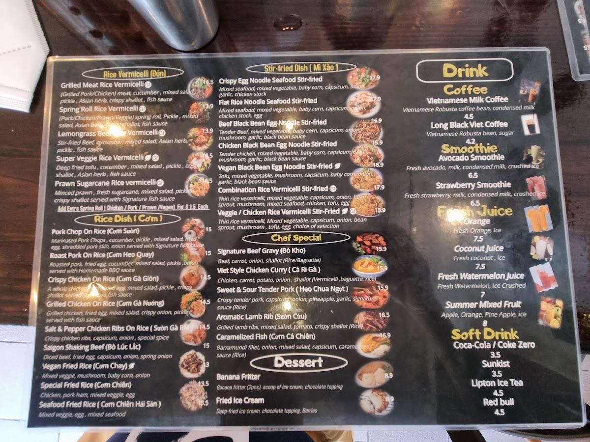 Menu at Noodle Hot Wok fast food, Oakleigh
