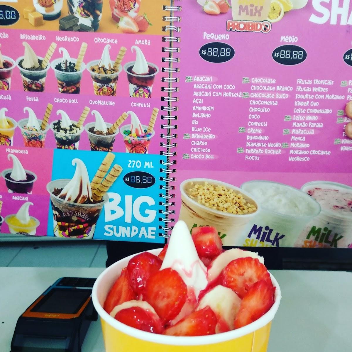 Menu em Milk Shake Mix restaurante, Santos