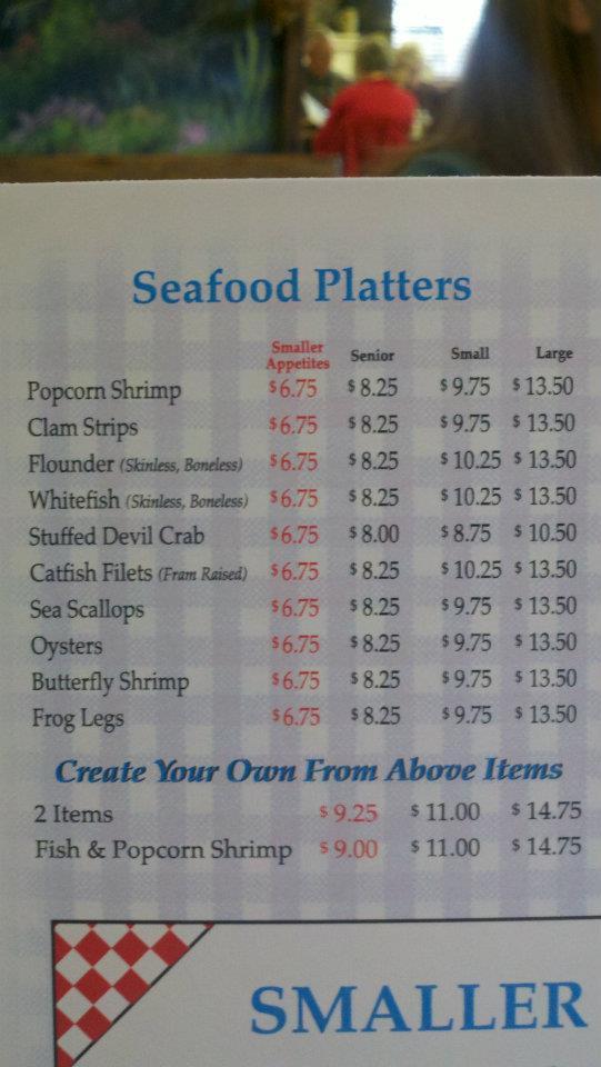 Menu at Mountain View Restaurant, USA, Highway 11 E