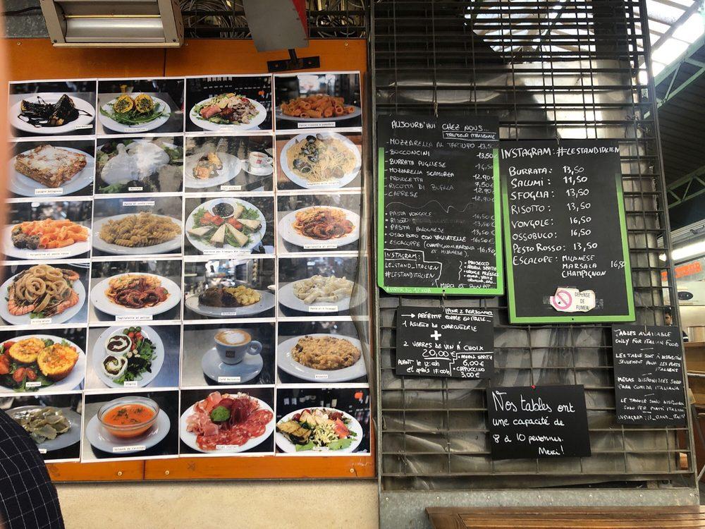 Menu at Le Stand restaurant, Paris