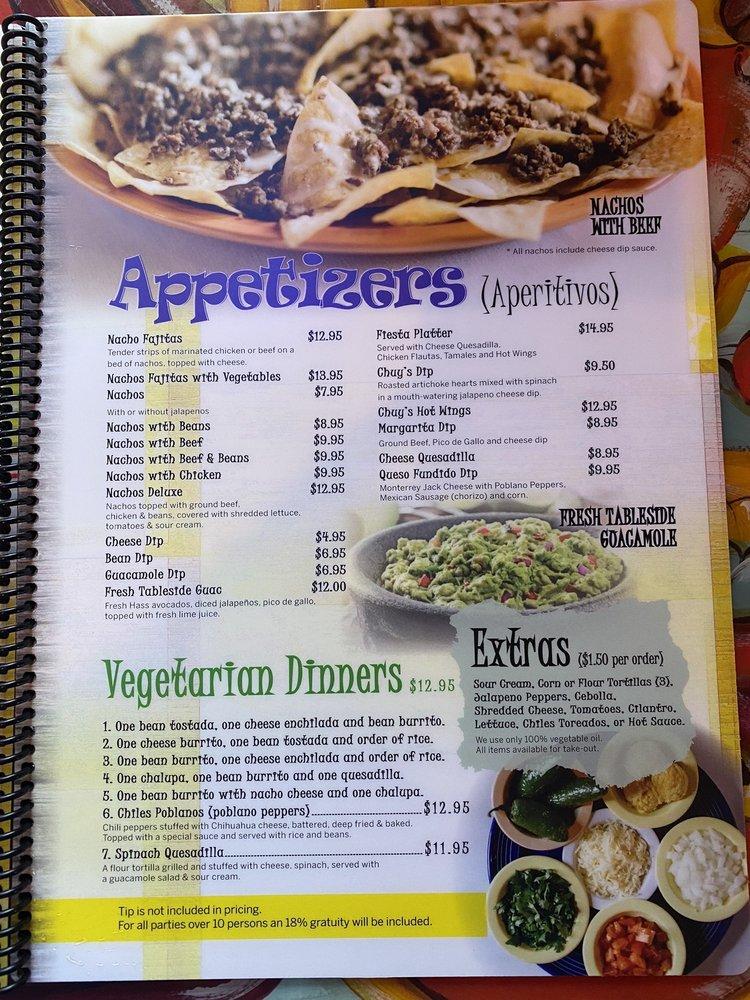 Menu at Si Señor Mexican Restaurant, Eldon