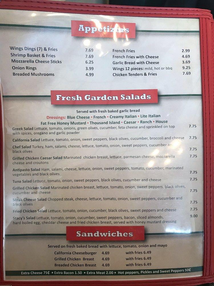 Menu at Toledo's Pizza & Italian Restaurant, Waynesboro