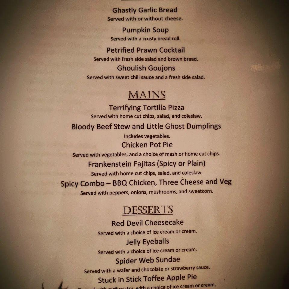 Menu at Charlie Bassett's pub & bar, Stoke-on-Trent