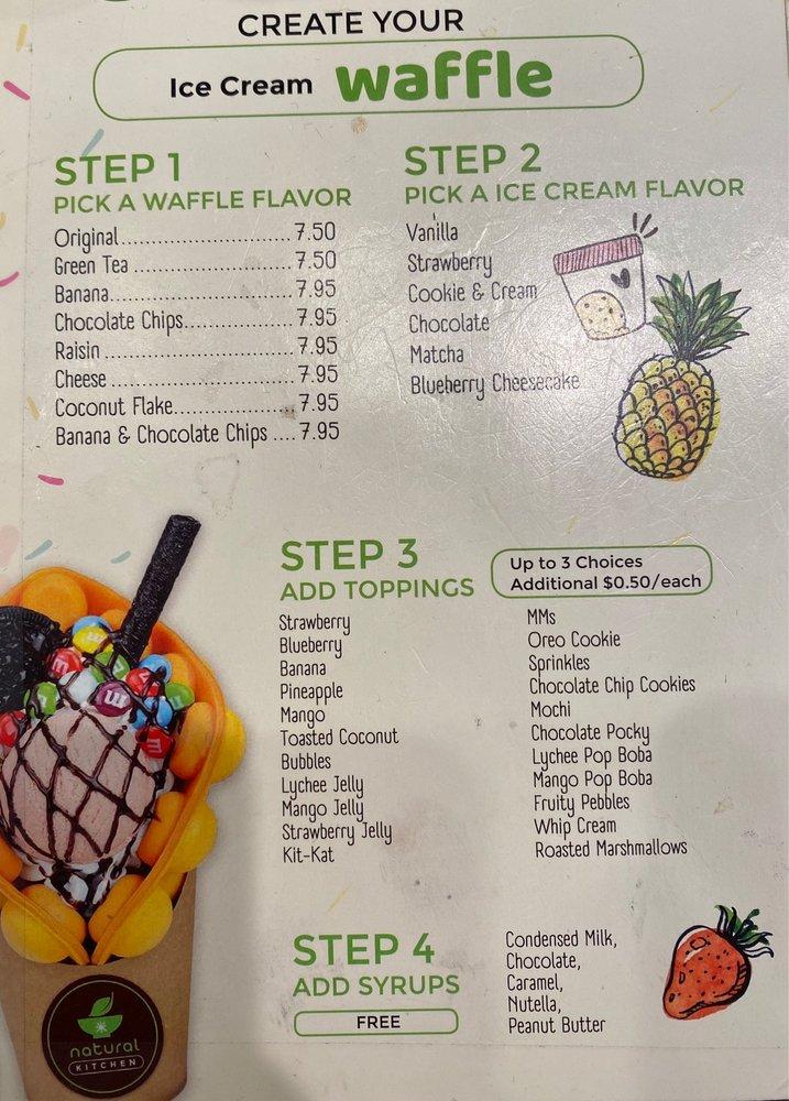 Menu at Natural Kitchen (Poke & Bubble Tea) restaurant, Tallahassee ...