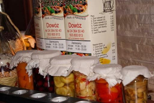 Menu at PRIMO restaurant, Plock