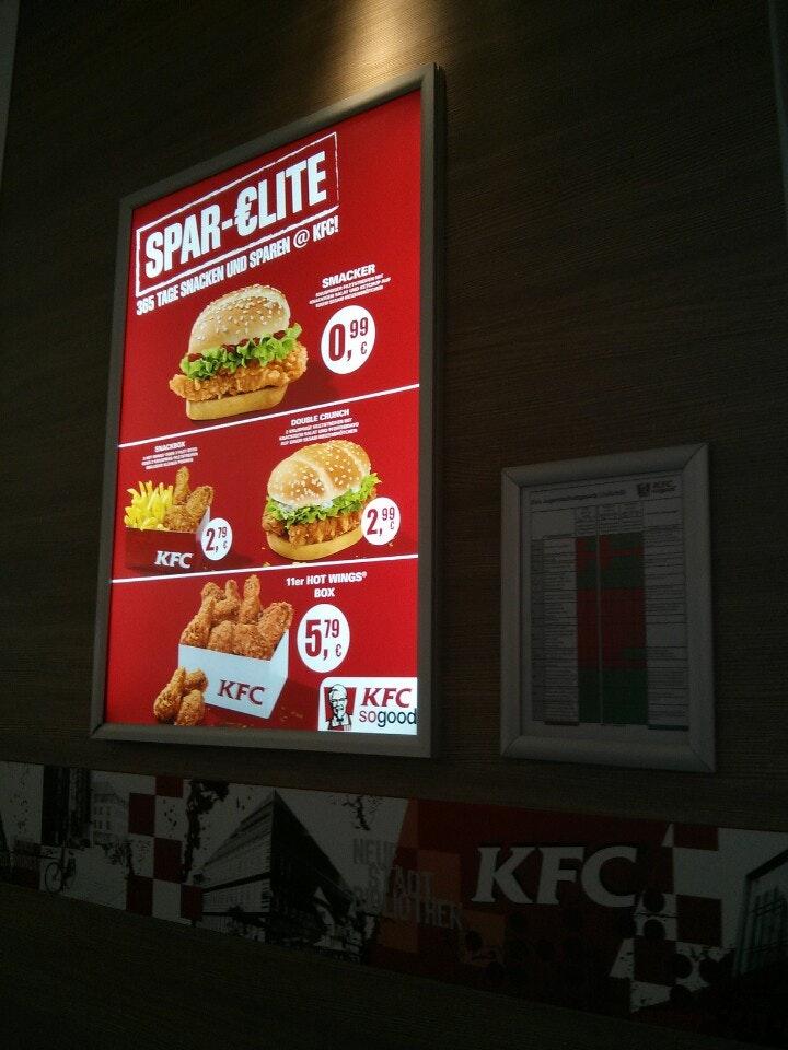 Menu at Kentucky Fried Chicken fast food, Ulm, Blaubeurer Str. 40