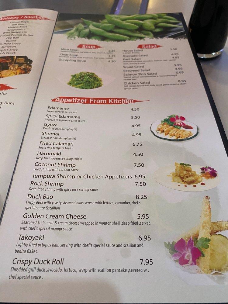 Menu at Ninja Japanese steak house & sushi bar, Naples
