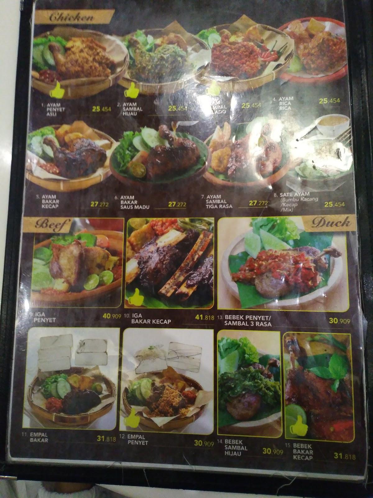 Menu at D'Penyetz restaurant, Tangerang, Super Mall Karawaci Lt LG Unit ...