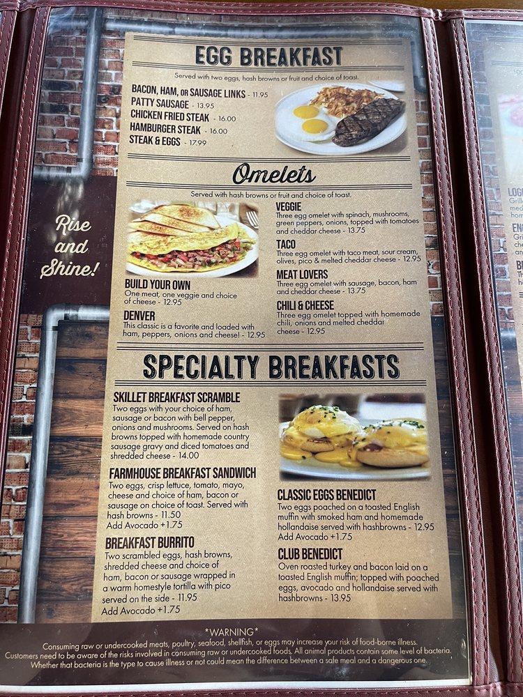 Menu at Del Rey Cafe and the Loft, Roseburg North