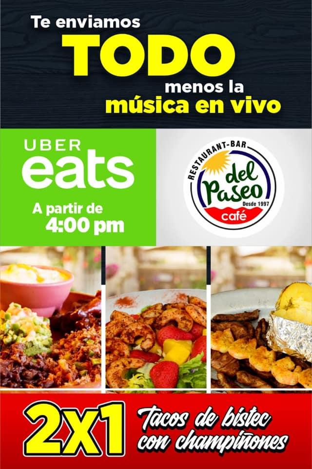 Menu at Del Paseo Cafe, Chihuahua, Paseo Bolivar 411 Col. Centro