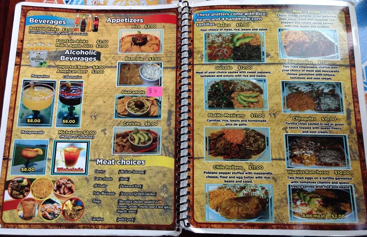 Menu at La Cabaña de Raya restaurant, Astoria