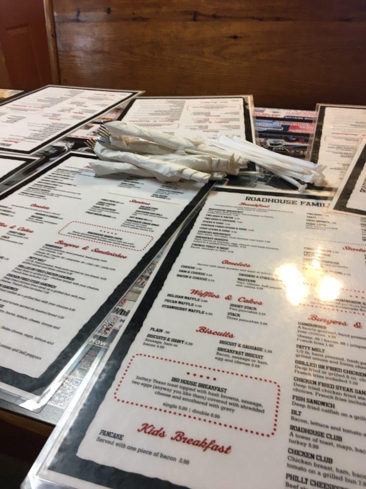 Menu at Roadhouse Family Diner steakhouse, Paris