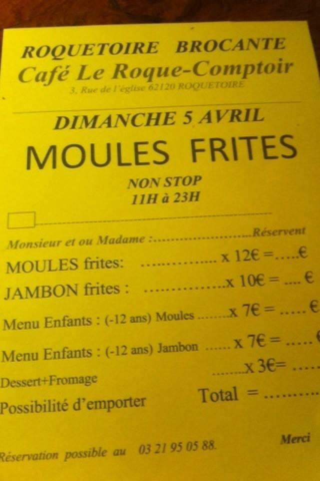 Menu at Le Roque Comptoir pub & bar, Roquetoire