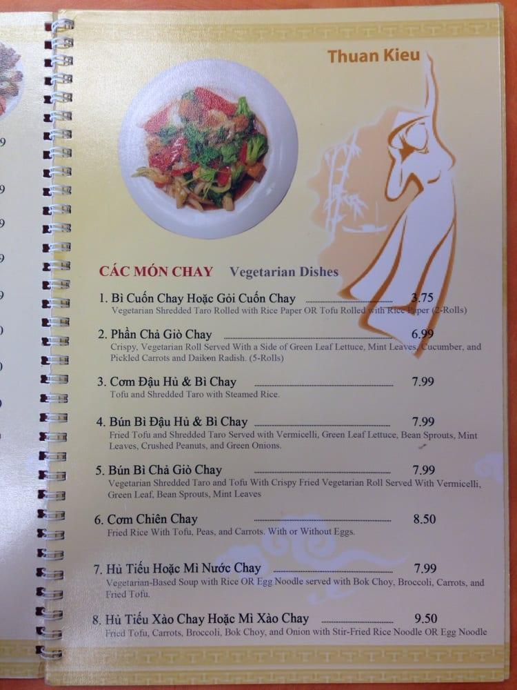 Menu at Com Tam Thuan Kieu Restaurant, Tucson