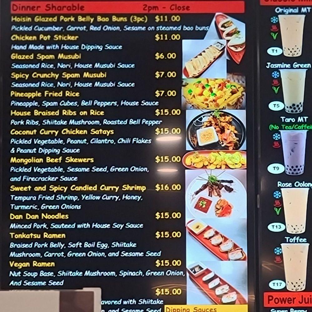 Menu at No 1 Boba Tea Social pub & bar, Henderson