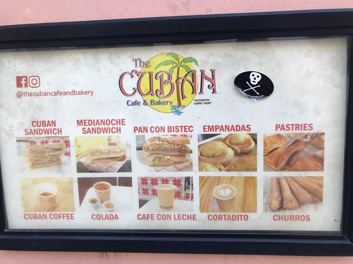 Menu at The Cuban Café And Bakery, St. Augustine