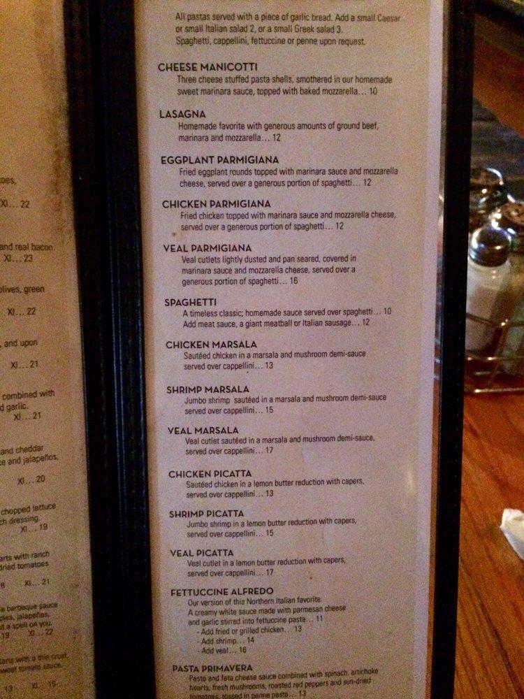 Menu at Tommy's on Thomas pizzeria, Hammond