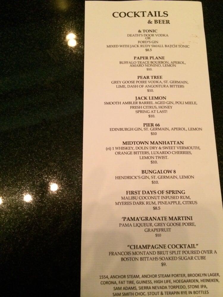 Menu at Bistro By The Tracks pub & bar, Knoxville