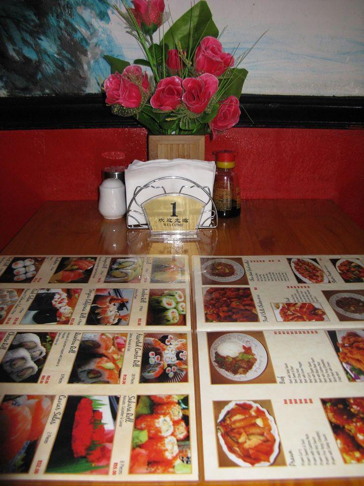 Menu at Huamin restaurant, Potchefstroom