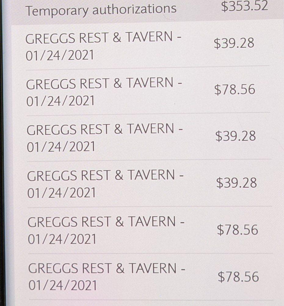 Menu at Gregg's - East Providence desserts, East Providence, Pawtucket Ave